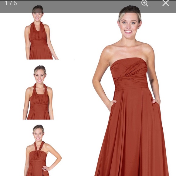 Azazie | Dresses | Azazie Chandelle Dress In Rust Size A4 Nwt | Poshmark